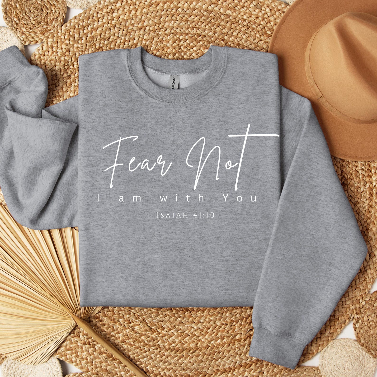 Fear Not I Am With You Isaiah 41:10 Bible Verse Sweater, Scripture ...