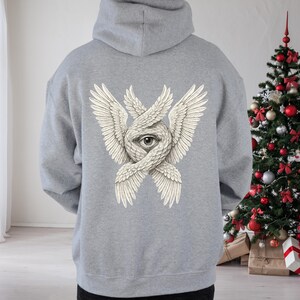 Vintage Seraphim Angel Unisex Hoodie, Godly Sweatshirt, Oversized ...