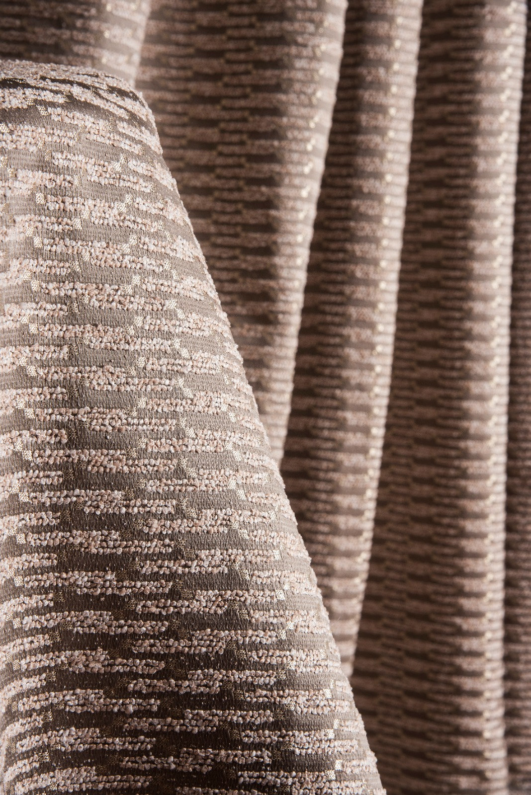 Luxury Brown & Gold Curtains: Modern Drape for Living Room - Etsy