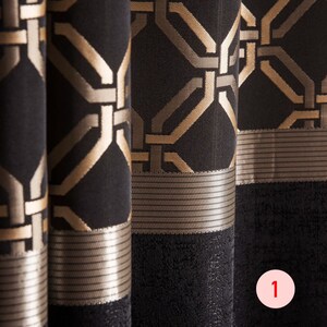 Turkish Gray Gold Curtains for Livingroom Bedroom Diningroom,luxury ...