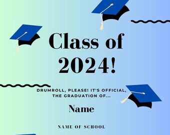 Graduation Announcement 2024, Graduation Announcement Template ...