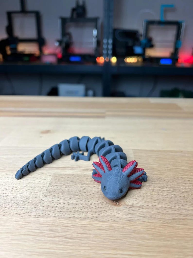 Articulated Axolotl | 3D Printed Flexi Axolotl | STL File | Instant ...