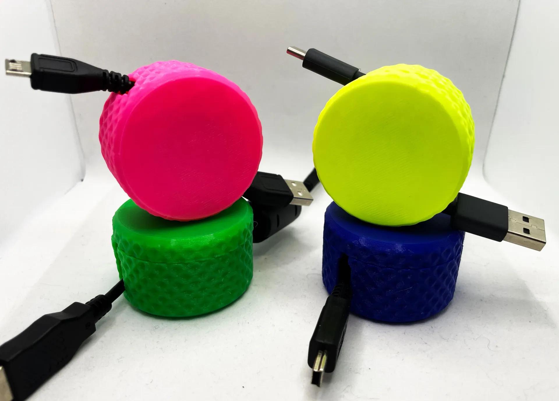 Charger Cable Organizer 3D Print | Cable Winder Case | Cord Holder Box ...