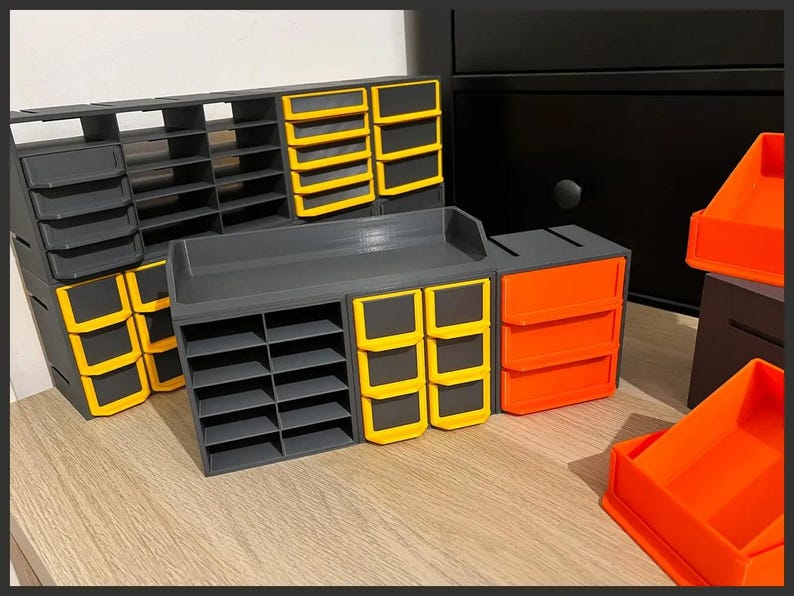 Modular Shelving System | 3D Printed Organizer | STL File | Instant ...