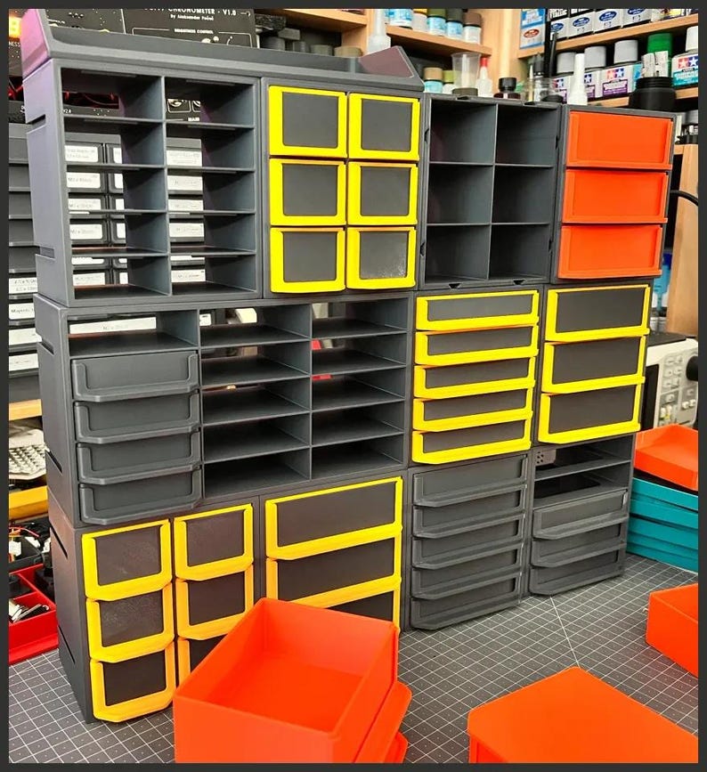 Modular Shelving System | 3D Printed Organizer | STL File | Instant ...
