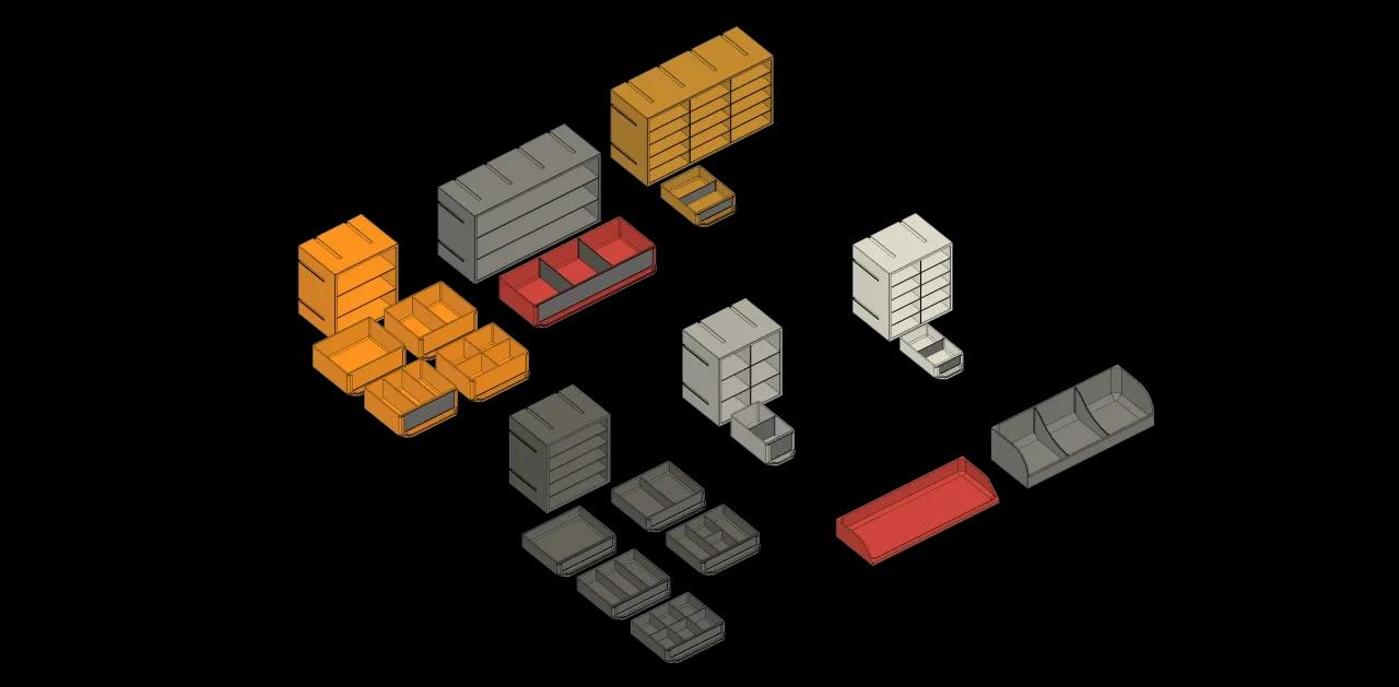 Modular Shelving System | 3D Printed Organizer | STL File | Instant ...