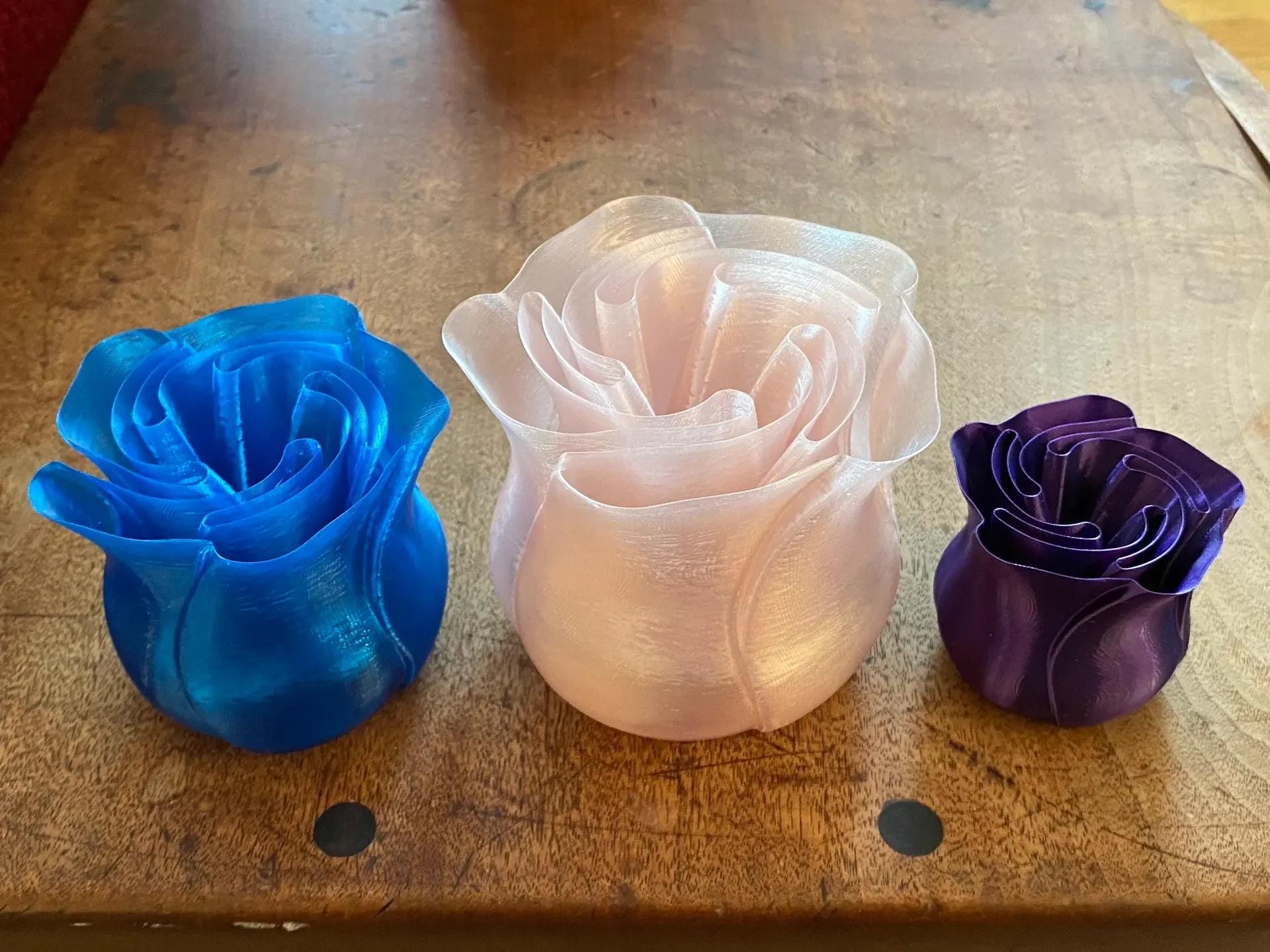 Spiral Vase Rose | 3D Printed Vase | STL File | Instant Download | Vase ...