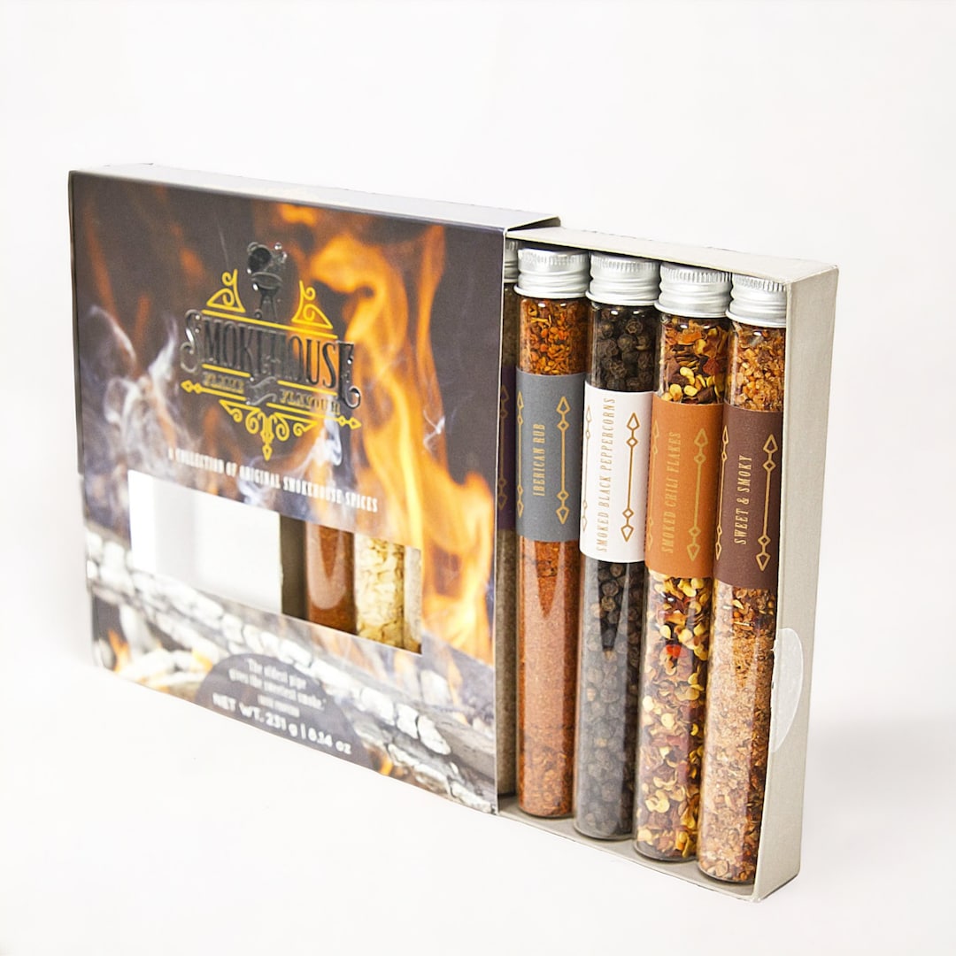 Selection Box of 8 Smokehouse Flavor Spices, for Grilling and ...