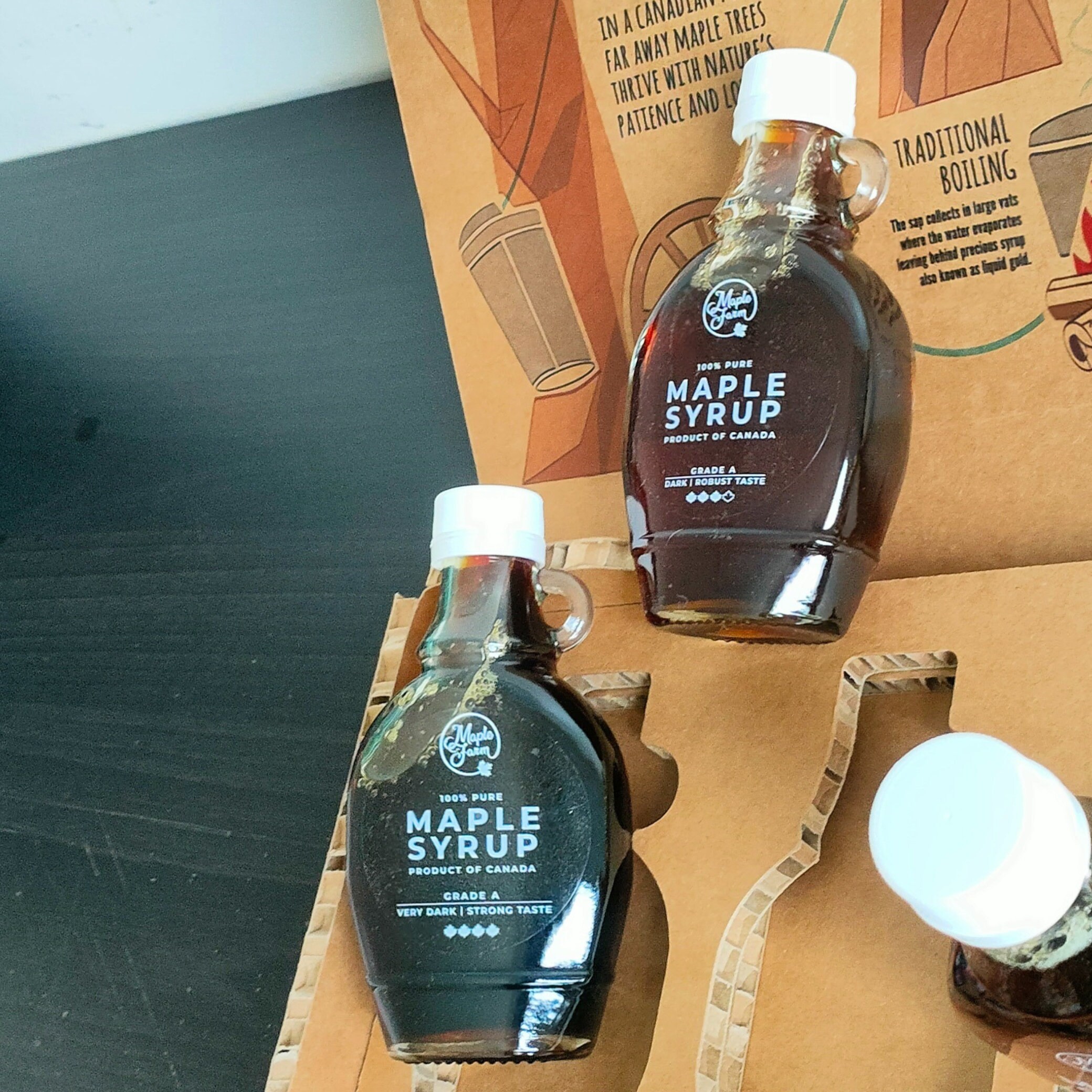 Quebec Tasting Box 4 Maple Syrups 4x189ml Marple Farm - Etsy