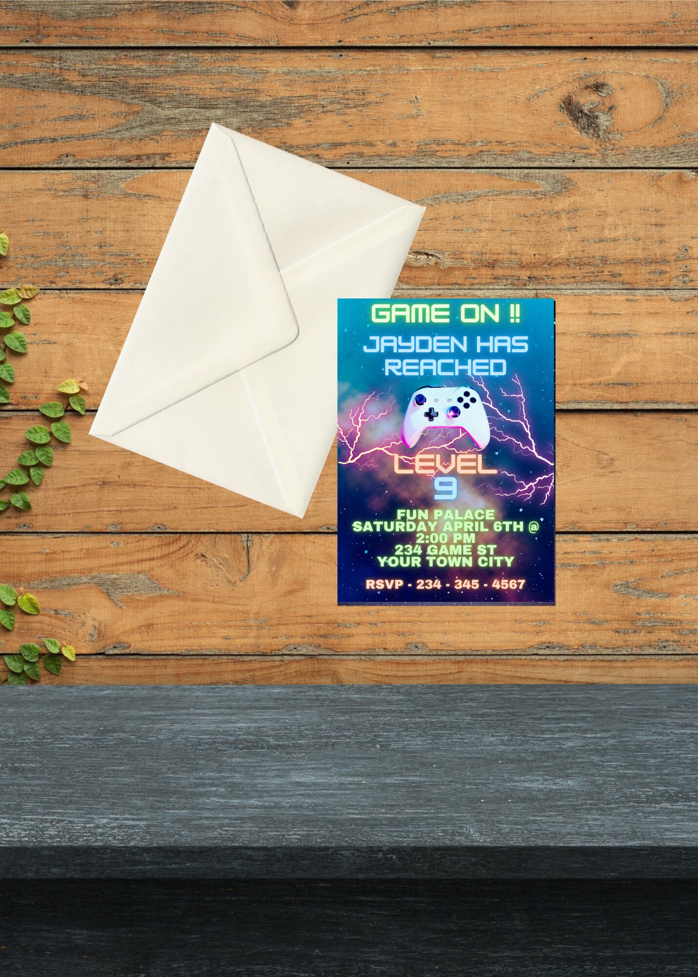 GAMER Birthday Invitation, Gaming Birthday, Xbox, EDITABLE, - Etsy