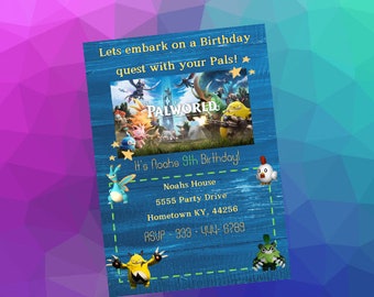 Palworld Invitation DIGITAL DOWNLOAD!!!! - Etsy