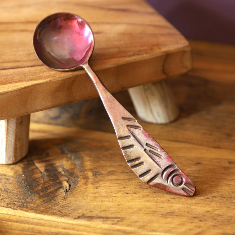 Copper Serving Spoon - Etsy