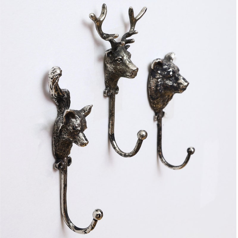 Wall Hook Animal Head - Etsy UK