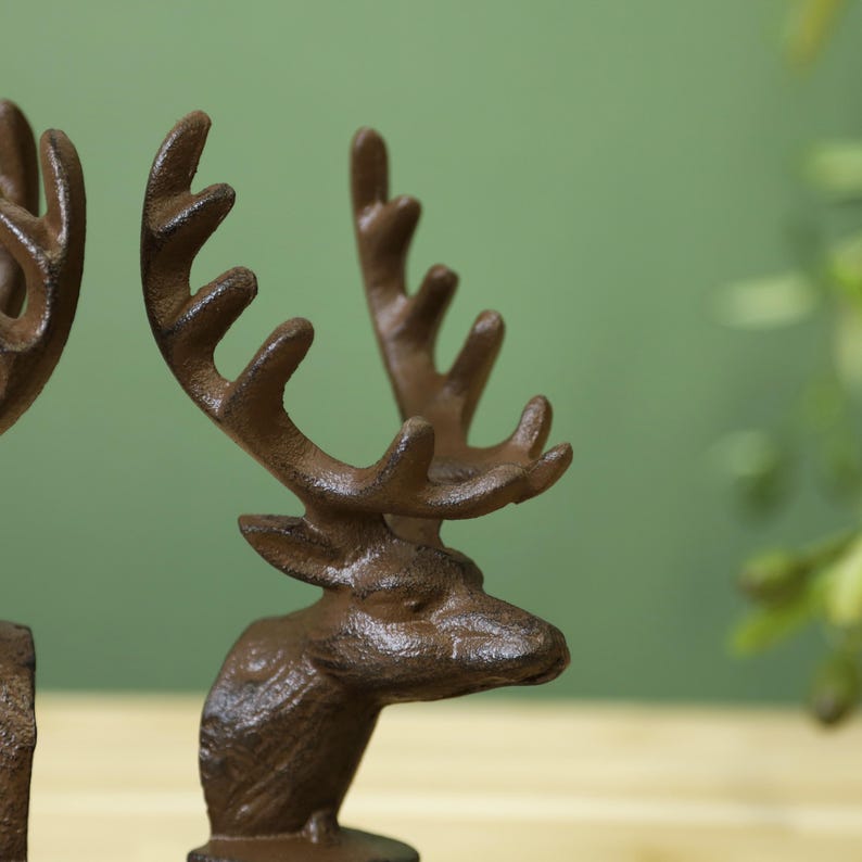Deer Bookends Book Ends Cast Iron Heavy - Etsy