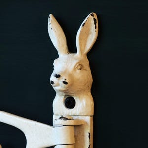 Gold Rabbit Multi Hook Hare Antique Gold Cream Finish Hangers - Etsy