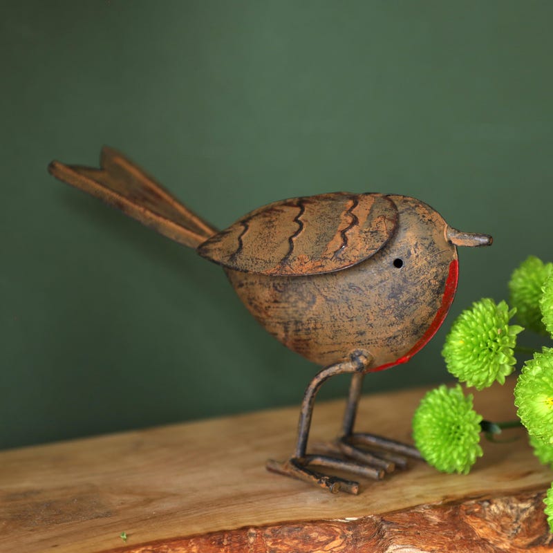 Robin Hanging Garden Ornament - Etsy UK