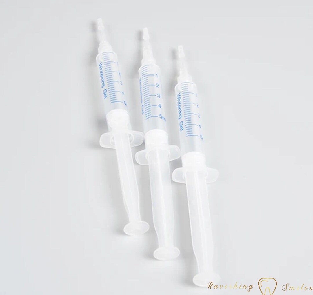 16% Hydrogen Peroxide Dental Grade Gel 5ml Syringes. up to 8 Shades ...