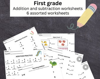 Addition & Subtraction Worksheets | Mixed Math Practice to 20 | 1st ...