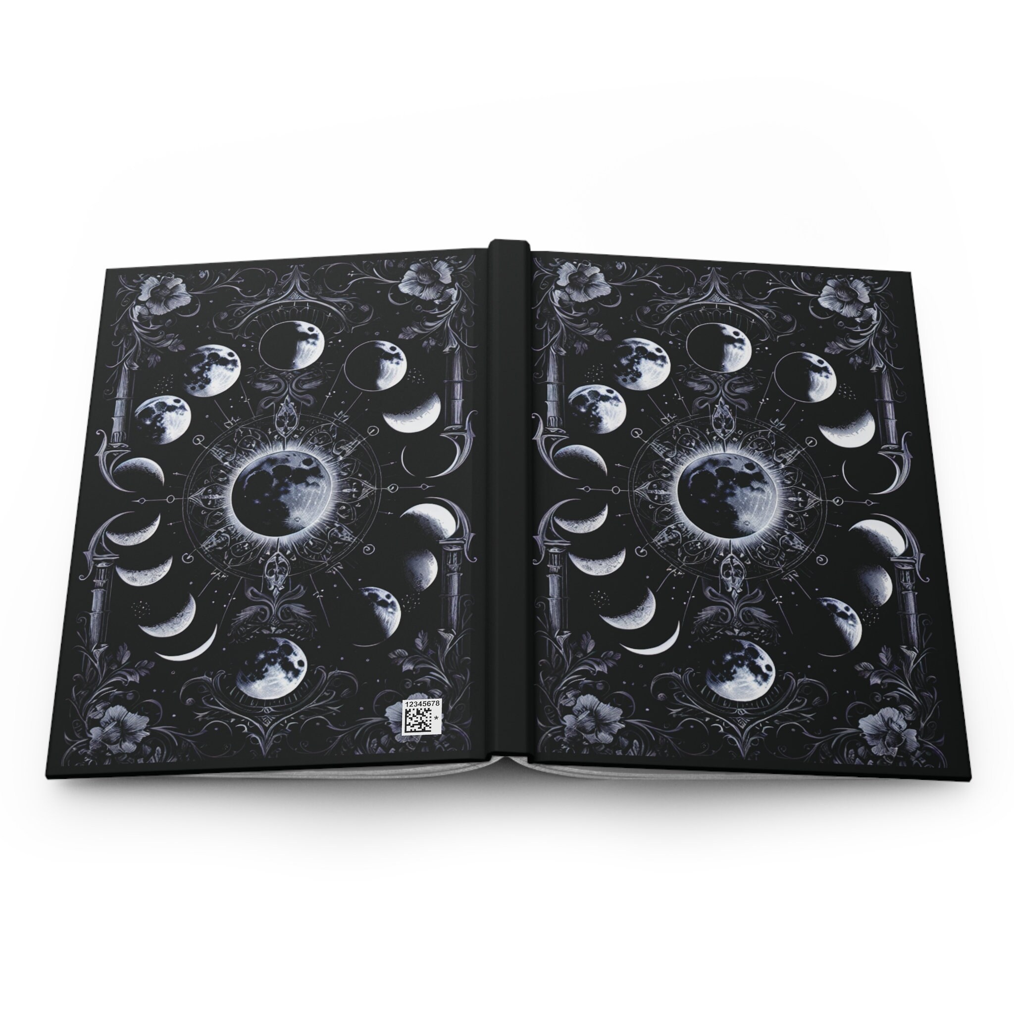 Book of Shadows Moon Phase Floral Charmed Book of Shadows Grimoire ...