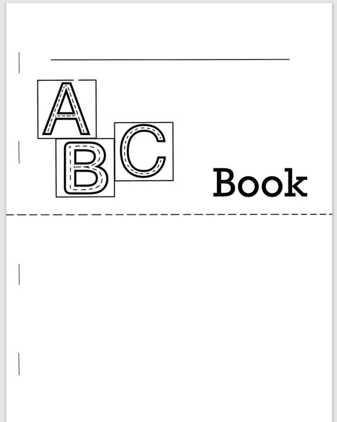 ABC Letters Tracing Booklet - Etsy