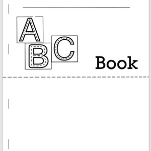 ABC Letters Tracing Booklet - Etsy