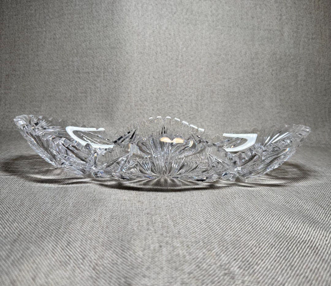 Vintage Elegance American Brilliant Cut Crystal Relish Dish - Etsy