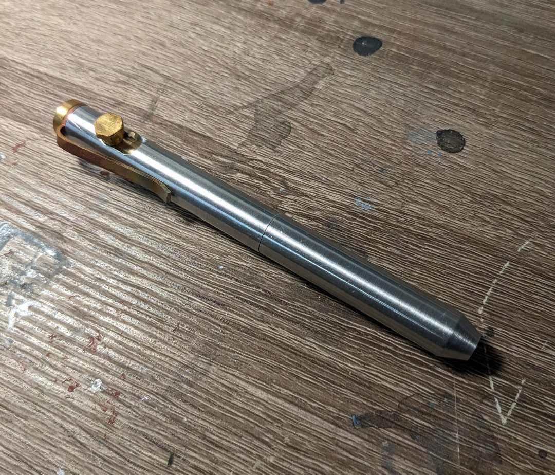 Handmade Bolt Action Ballpoint Pen, Aluminum Simplicity - Etsy