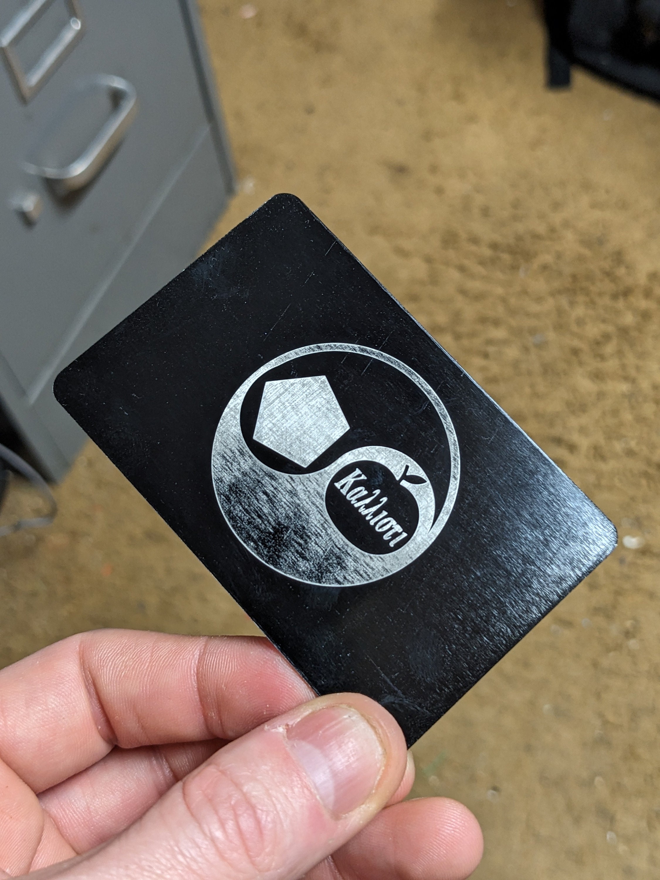 Laser-engraved Metal Discordian Pope Card - Etsy