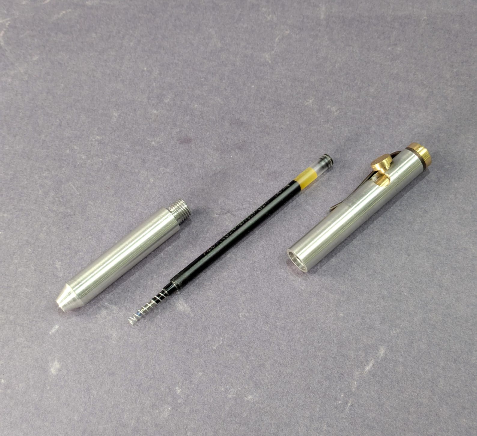 Handmade Bolt Action Ballpoint Pen, Aluminum Simplicity - Etsy