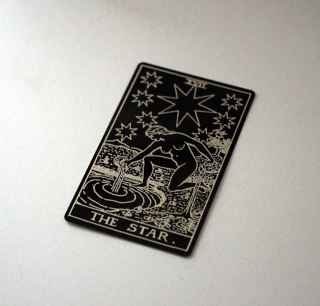 Metal Tarot Card - the Star - Etsy