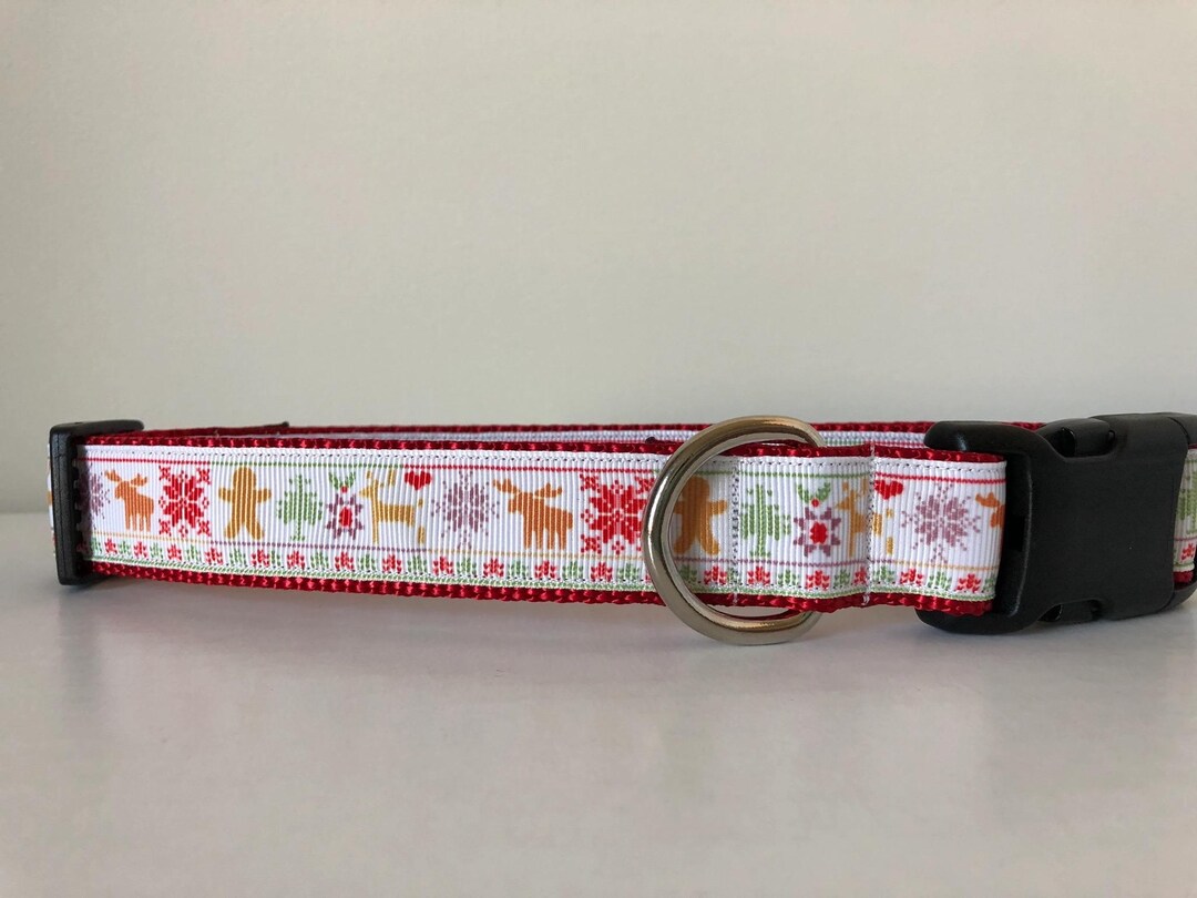Fair Isle Holidays 1 Inch Dog Collar - Etsy