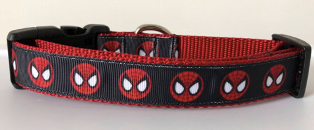 Spiderman 1 Inch Dog Collar - Etsy