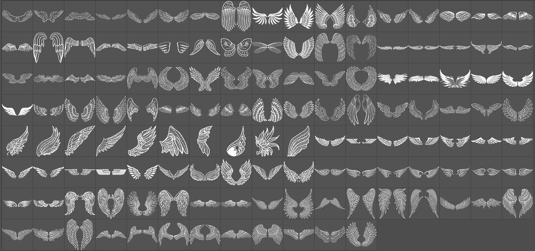 Angel Wings Procreate Brush Photoshop Fairy Wings Brush Photoshop ...