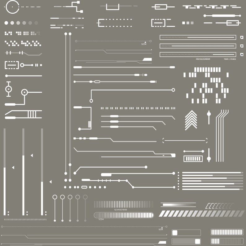 85 Tech Cyber Png Techwear Svg Sci-fi Vector Loading Bar Cyber ...