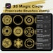 Magic Symbol Procreate Photoshop Brush Magic Circle Tattoo Pattern ...