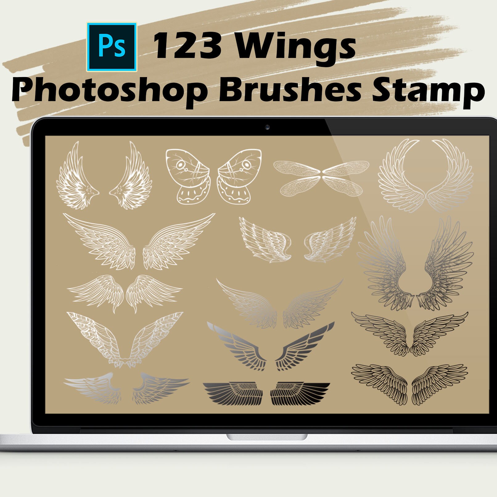 Angel Wings Procreate Brush Photoshop Fairy Wings Brush Photoshop ...