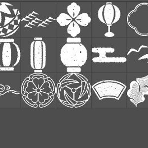 Procreate Japan Element Brush Photoshop Oriental Brush Photoshop Koi Stamp Procreate Brush ...