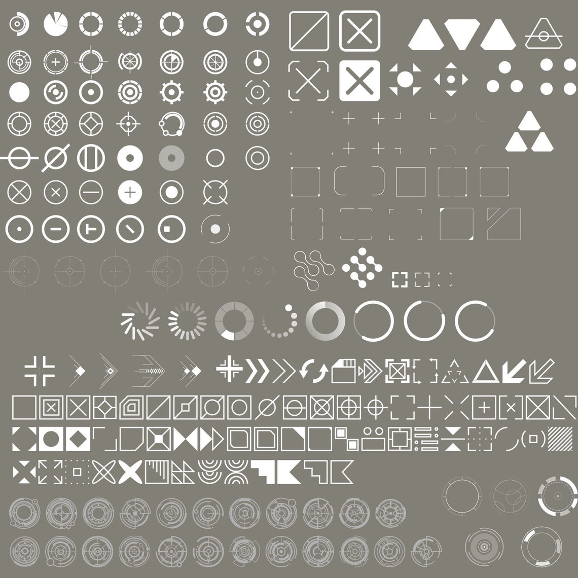 195 Tech Cyber Png Techwear Svg Sci-fi Vector Circle Square Cyber ...