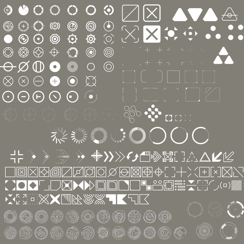 195 Tech Cyber Png Techwear Svg Sci-fi Vector Circle Square Cyber ...
