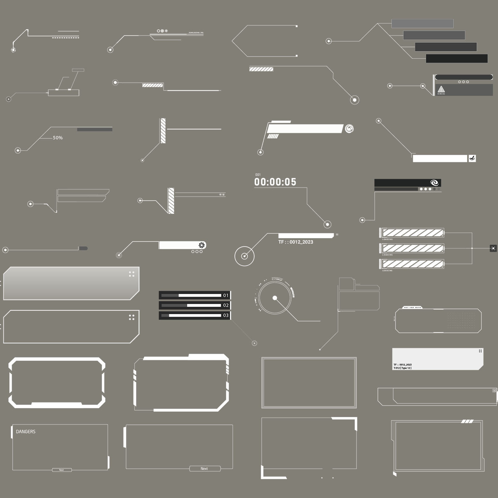 35 Tech Cyber Png Techwear Svg Sci-fi Vector Callout Textbox Cyber ...