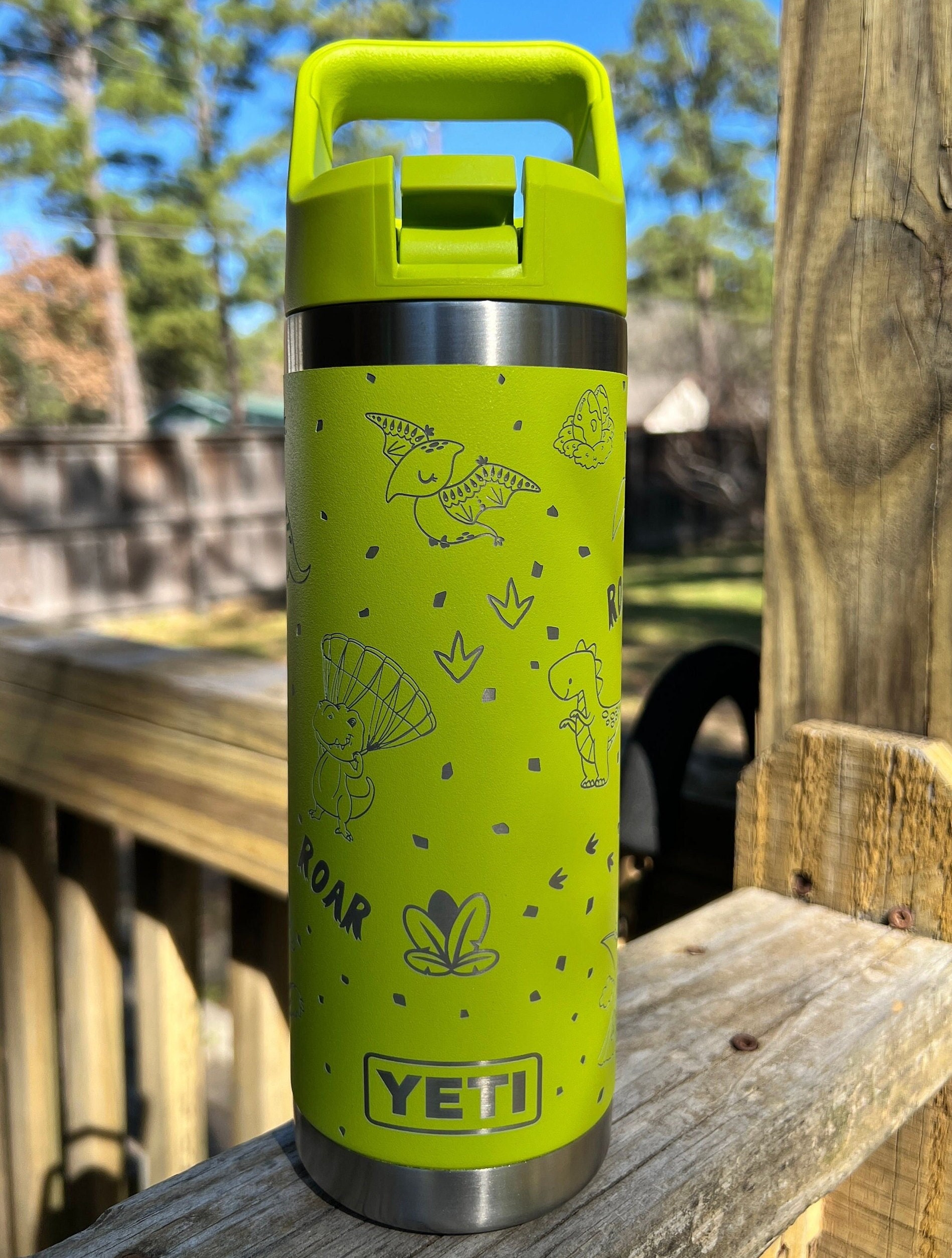 Dinosaur Theme Yeti Water Bottle Kids Water Bottle Kids Gift Idea ...