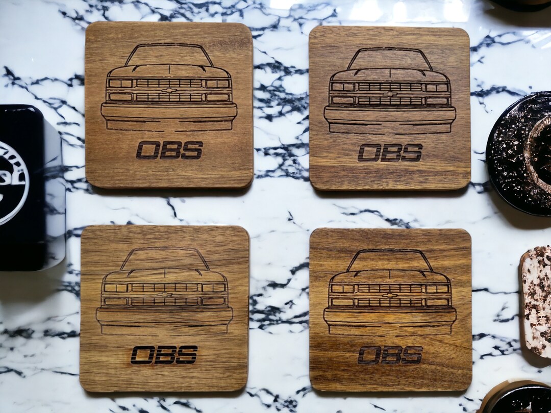 88-98 OBS Chevy Truck Coasters Set of 4 Gift Idea for Him Fathers Day ...