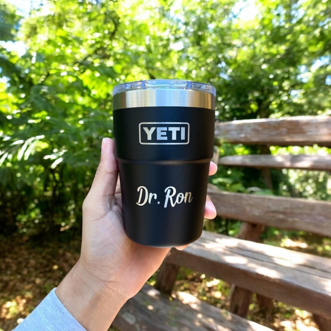 Personalized Yeti 16oz Stackable Cup Gift for Him Her Birthday Anniversary Engraved Coffee ...
