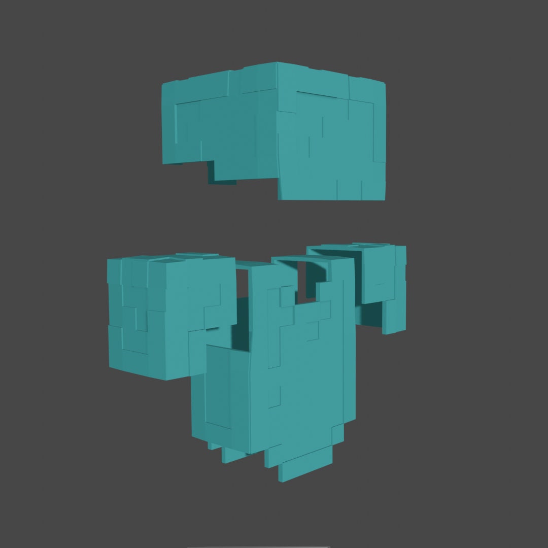 Life Sized 3D Printable Minecraft Armor STL - Etsy