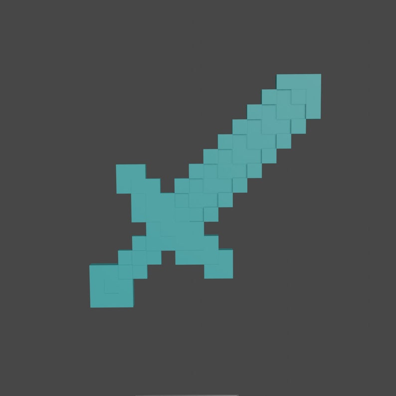 Life Sized 3D Printable Minecraft Sword STL - Etsy