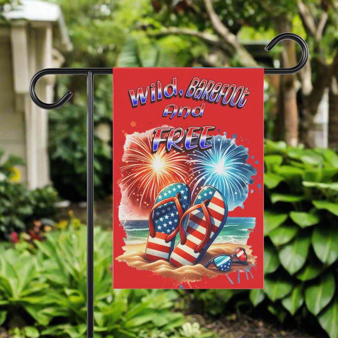 4th of July Garden Flag, July 4th House Banner, Independence Day Flag ...