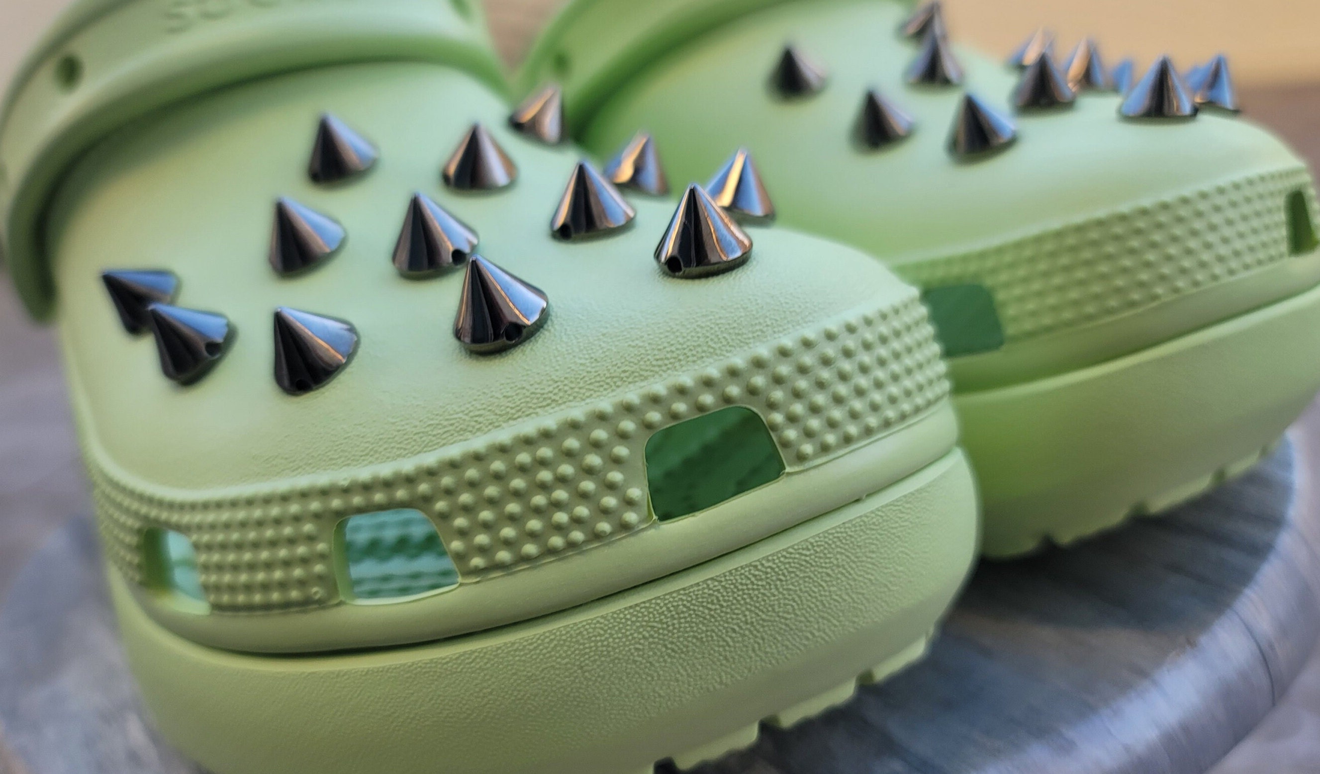 Spikes Croc Charms. Gunblack Stud Charm. Spikes Shoe Charm. Plastic ...