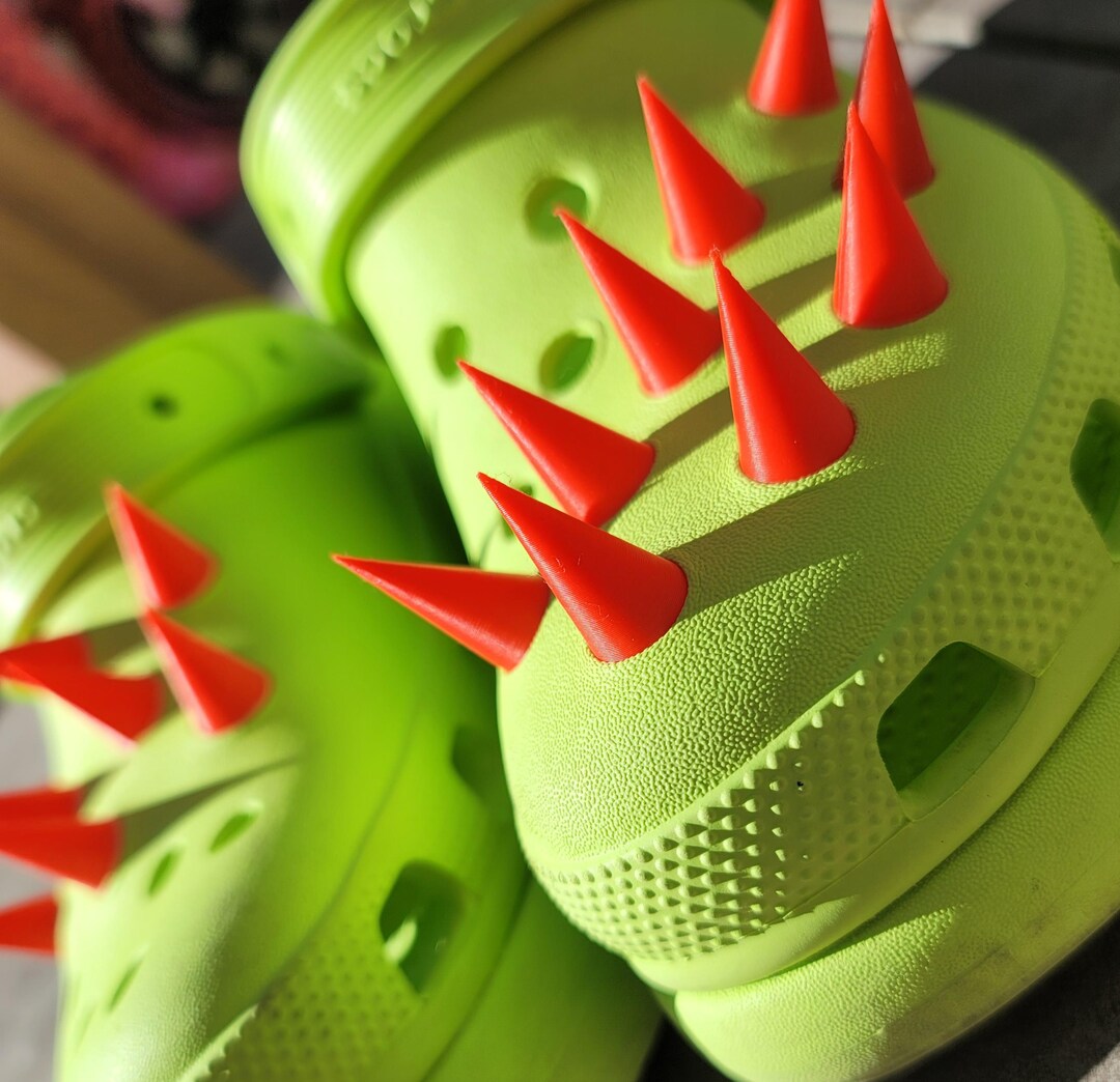 Red Spikes for Clogs| 3D Printed Shoe Spikes| Custom Red Spikes| Long ...