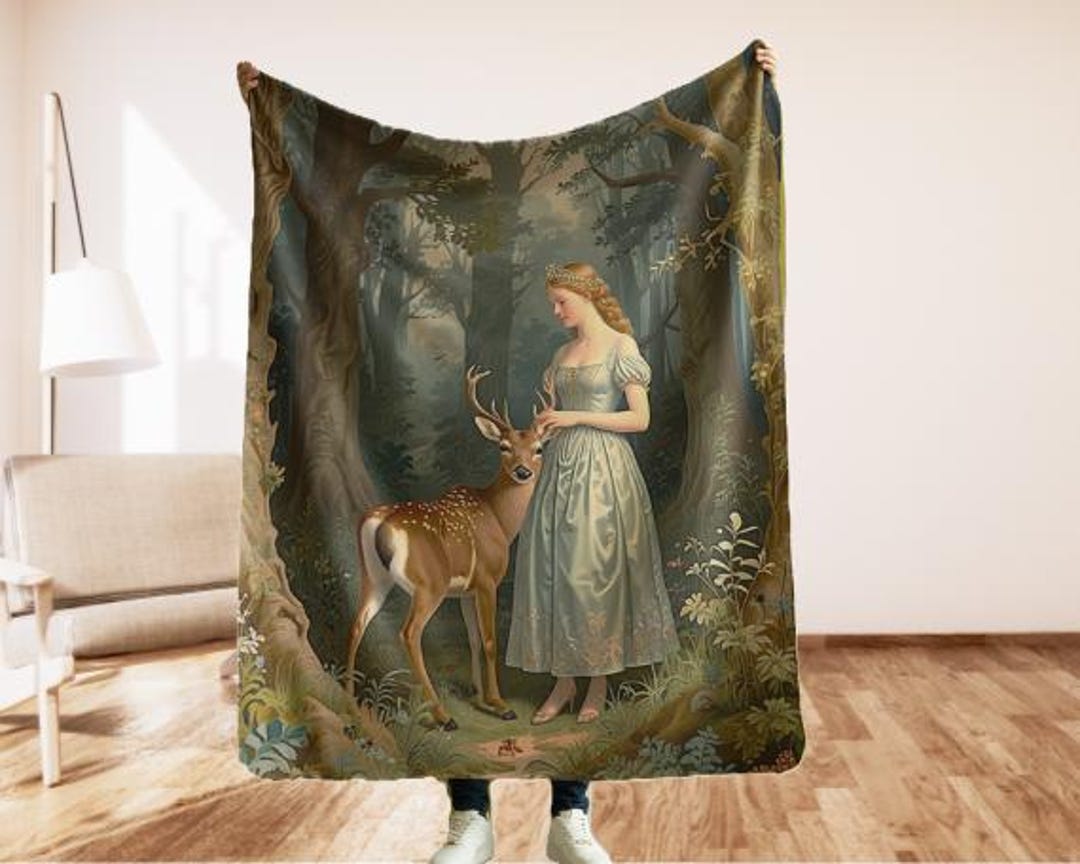 TOG Blanket Fantasy Romance & Stag Bookish Gift for Readers | Cozy ...