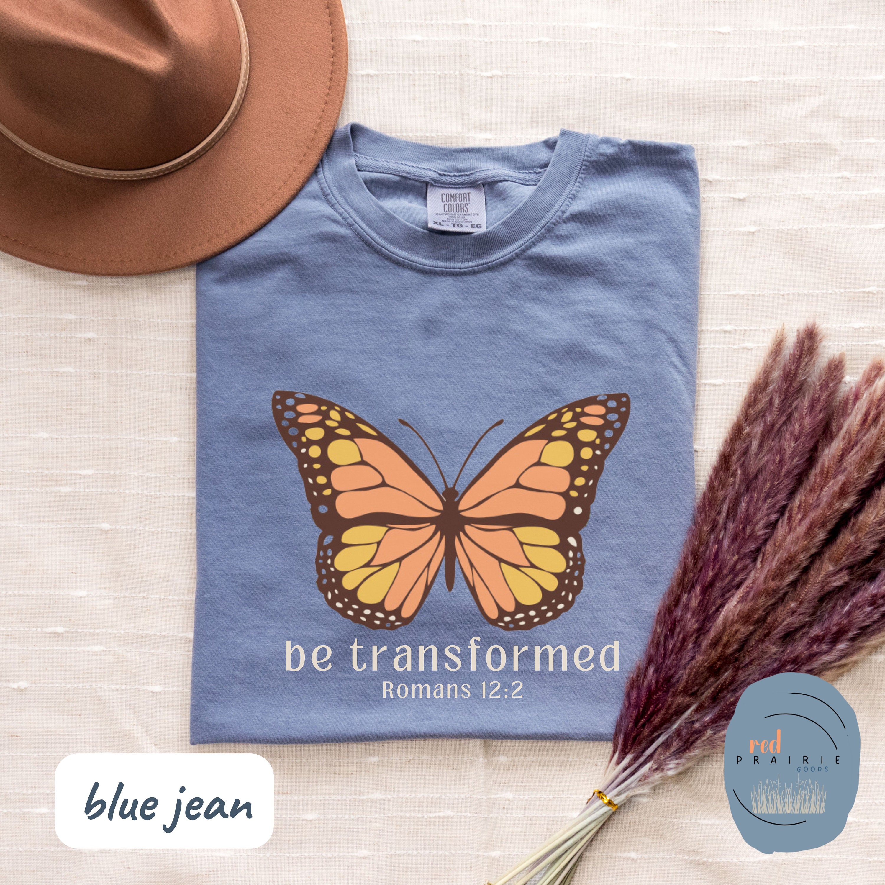 Be Transformed Shirt, Christian Comfort Colors Shirt, Religious Crew ...